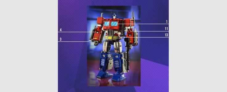Labels for POTP Optimus Prime