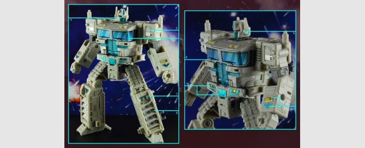 Labels and Stickers for Transformers Siege Voyager Scale Ultra Magnus