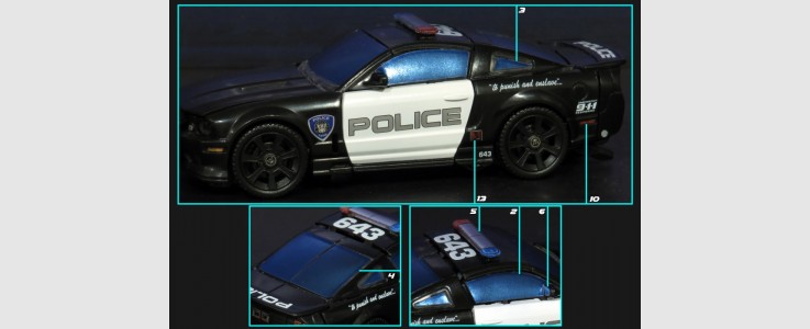 Labels & Stickers for Transformers Studio Series Barricade - Toyhax