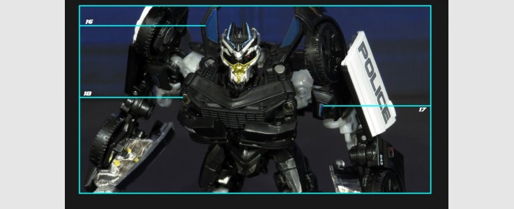 Labels & Stickers for Transformers Studio Series Barricade - Toyhax
