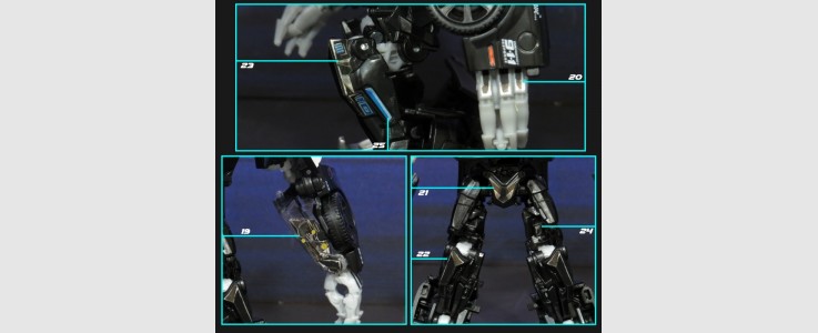 Labels & Stickers for Transformers Studio Series Barricade - Toyhax