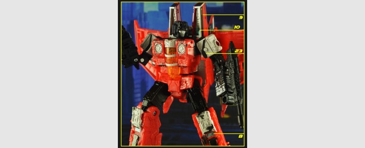 Parts & Labels & Stickers for WFC Siege Red Wing - Toyhax