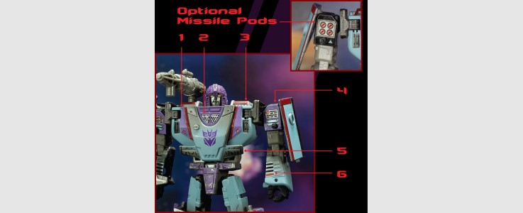 Labels for WFC Siege Netflix Decepticon Mirage