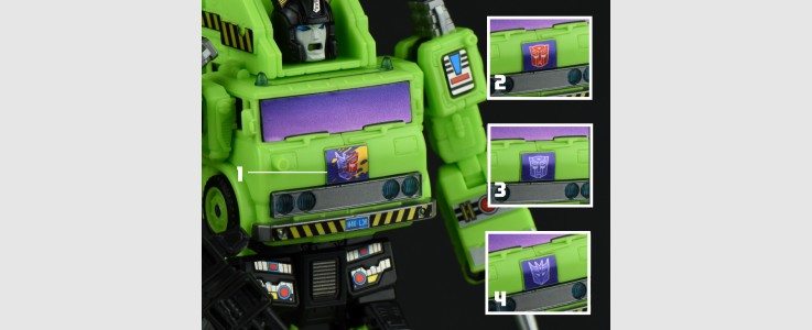 Labels & Stickers for Transformers Legacy Hauler - Toyhax