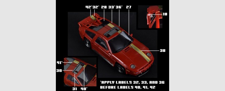 Labels for Transformers WFC Legacy Dead End - Toyhax