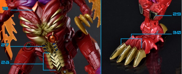 Labels for Transformers Legacy Transmetal II Megatron - Toyhax