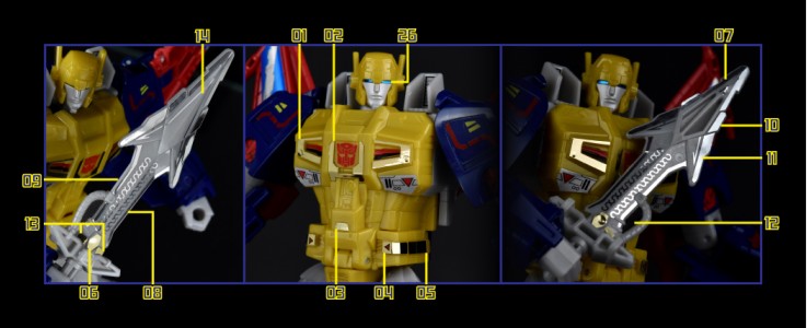 Labels & Stickers for Transformers Legacy Evolution Metalhawk - Toyhax