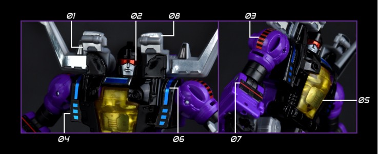 Labels & Stickers for Transformers Legacy Evolution Shrapnel - Toyhax