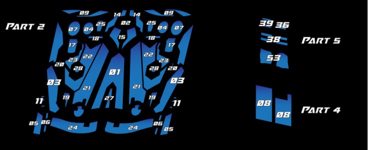 Labels & Stickers for Transformers Deluxe Legacy War Dawn 2-Pack – Toyhax