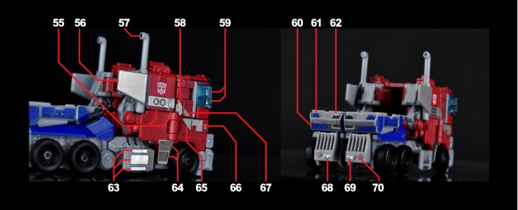 Labels & Stickers for Studio Series ROTB Optimus Prime - Toyhax