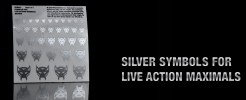 Silver Symbols for Live Action Maximals - Toyhax
