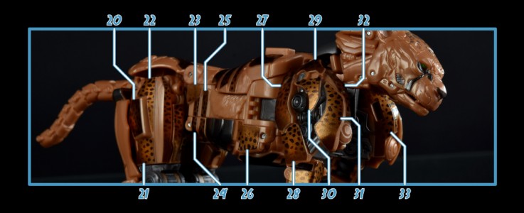 Labels & Stickers for Studio Series ROTB Cheetor - Toyhax
