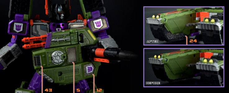 Labels & Stickers for Transformers Legacy Evolution Armada Megatron- Toyhax