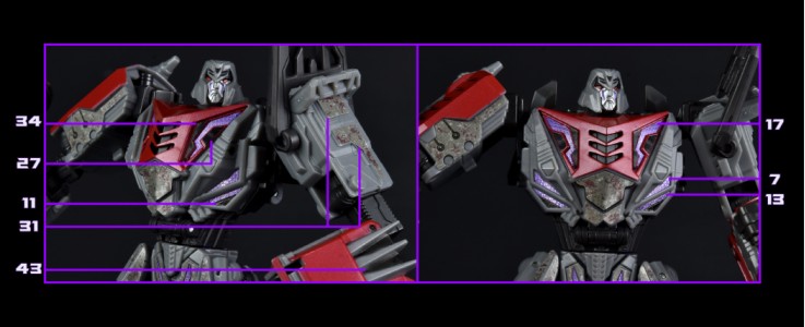 Labels & Stickers for Studio Series GE Megatron - Toyhax