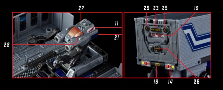 Labels & Stickers for MECH Conversion for ER Optimus Prime - Toyhax