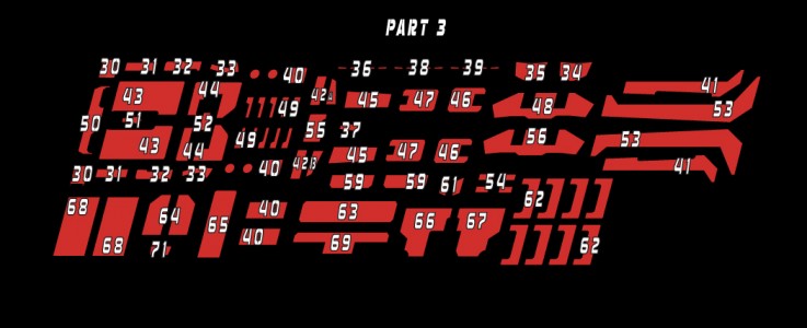 Labels & Stickers for MECH Conversion for ER Optimus Prime - Toyhax