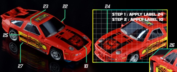 Labels & Stickers for Transformers Legacy Evolution G2 Dead-End - Toyhax