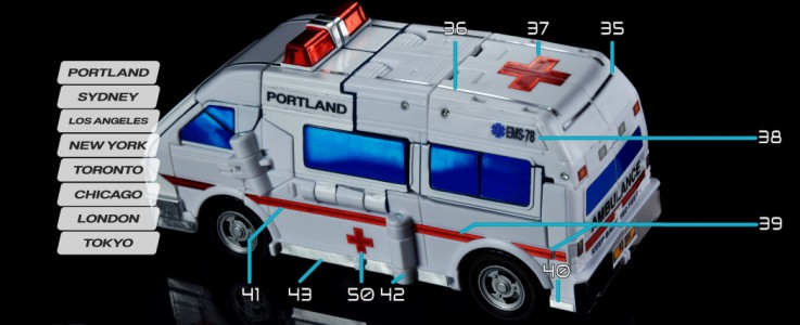 Labels & Stickers for Transformers SS 86 Ratchet - Toyhax