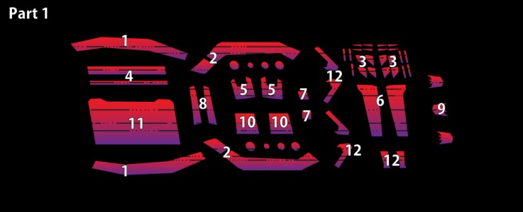 Labels & Stickers for REACTIVATE Soundwave (Add-on set) - Toyhax