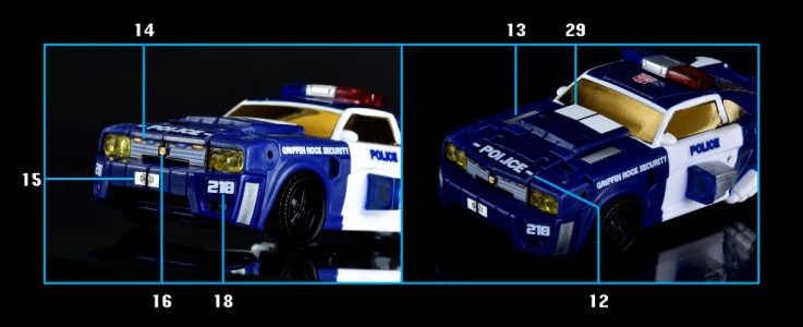 Labels & Stickers for Legacy Evolution Autobot Chase - Toyhax