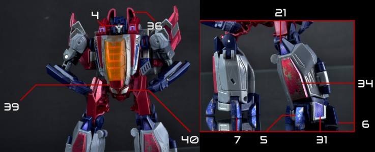 Labels & Stickers for Studio Series GE Starscream - Toyhax