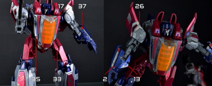Labels & Stickers for Studio Series GE Starscream - Toyhax