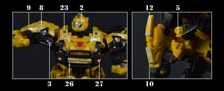 Labels and Stickers for Transformers Reactivate Bumblebee - Toyhax ...