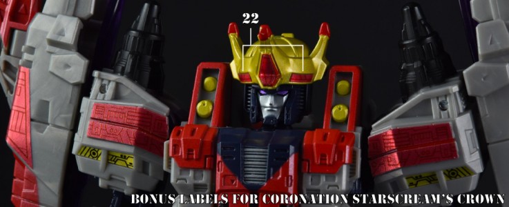 Labels and Stickers for Legacy United Cybertron Starscream - Toyhax ...