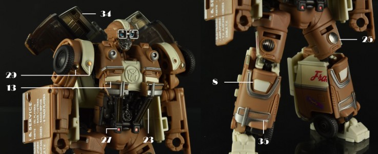 Labels & Katanas for SS-108 Wheeljack & SS-104 Nightbird - Toyhax