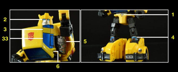 Labels for - Transformers SS 86 - 29 Bumblebee - Toyhax