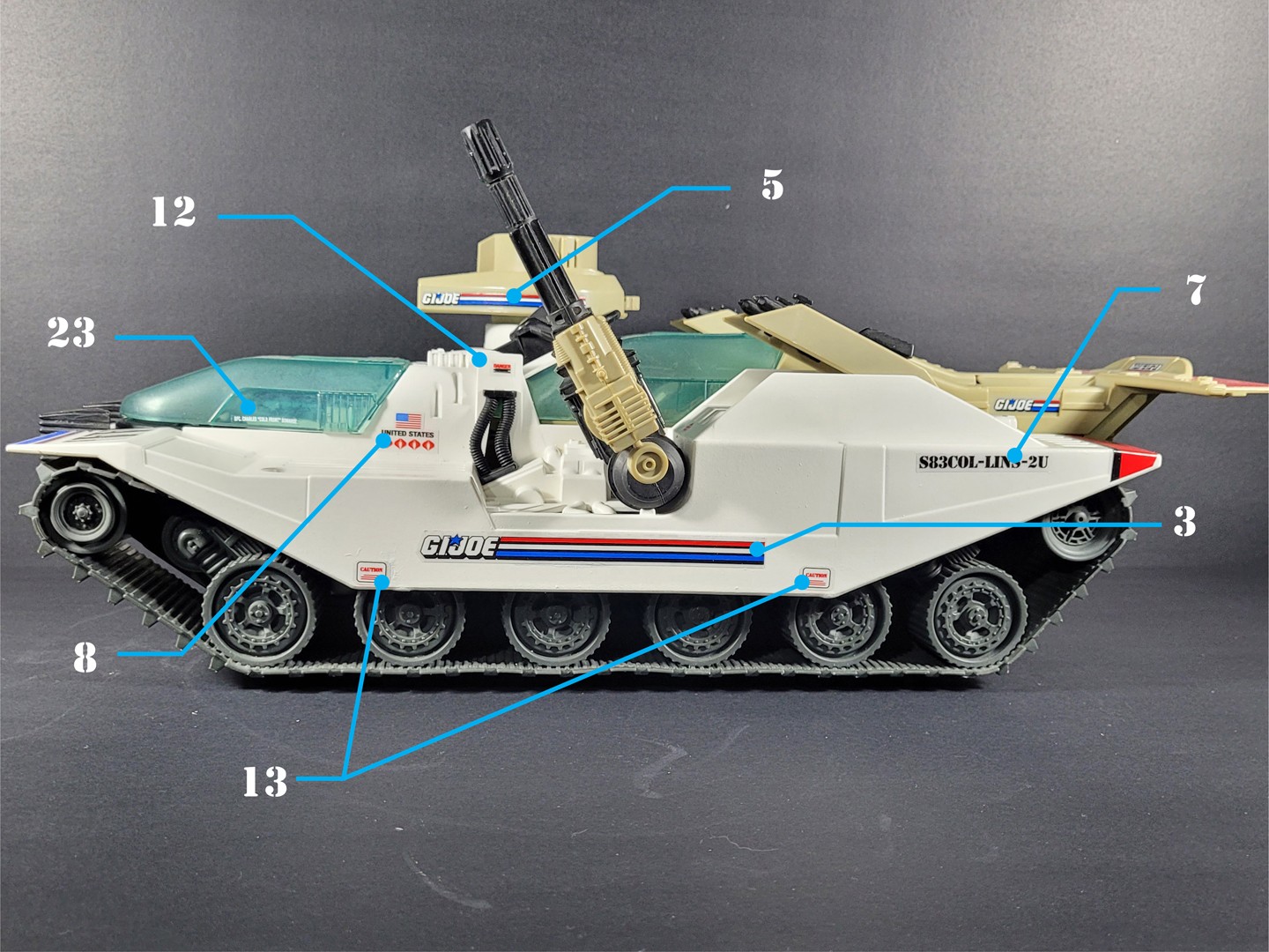 Labels for Arctic HISS Tank (2009) - Toyhax - Cobrastickers