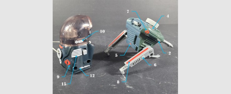 Labels for Motorized Action Packs (1987) - Cobra- Toyhax - Cobrastickers