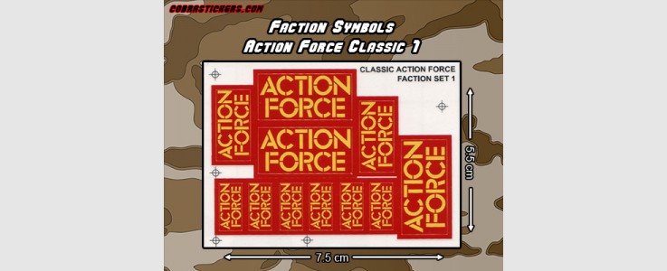 Emblems for Action Force Classic 1