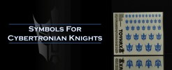 Clear Backed Symbols For Cybertronian Knights - Toyhax - Reprolabels