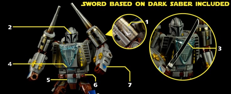 Labels & Saber for TF Collaborative Star Wars The Mandalorian - Toyhax ...