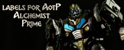 Stickers & Labels for AotP Alchemist Prime - Toyhax - Reprolabels