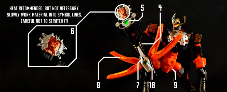 Stickers & Labels for AotP Cybertron Sideways - Toyhax - Reprolabels