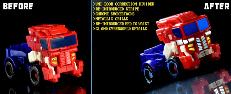 Labels & Axe Part for MA-02 Optimus Prime - Toyhax