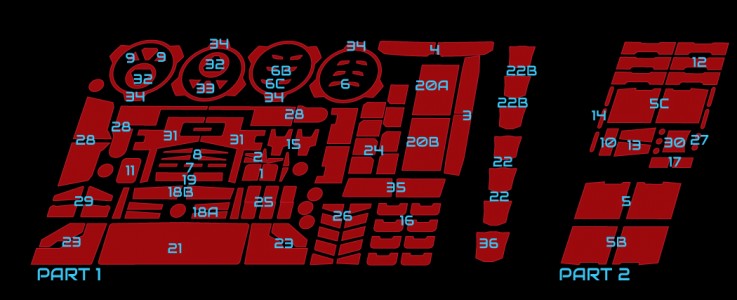 Stickers & Labels for MA-02 Optimus Prime- Toyhax - Reprolabels