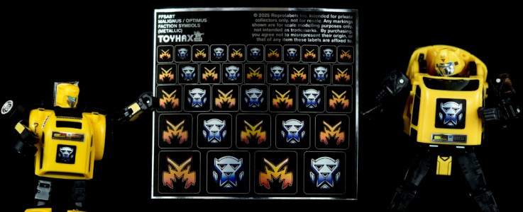 Symbols for Malignus/Optimus Factions (Metallic) - Toyhax - Reprolabels