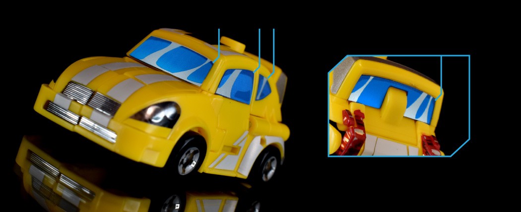 Cel Shaded Windows For Devastation Bumblebee - Toyhax - Reprolabels
